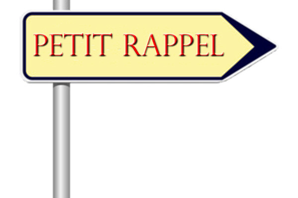 Petit rappel ! - Cuu Long Vo Dao d'Ancenis